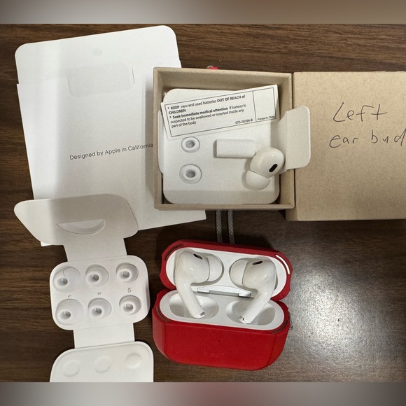 Apple | Headphones | Apple Airpods Pro 2nd Gen With Vibrant Red Case ...